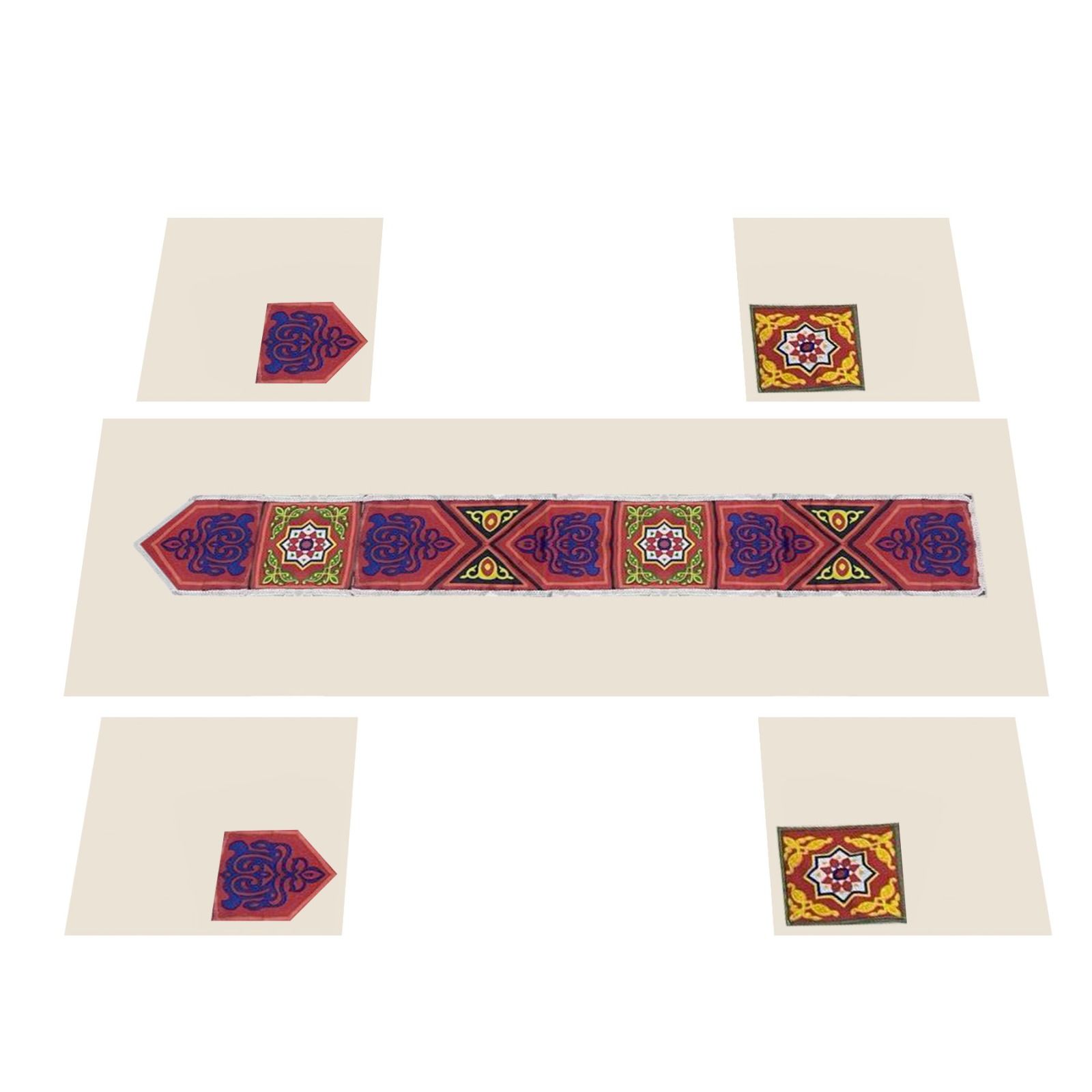 Buy Ramadan Dining Set Khayami Style Set Of 5 Pieces - White Online in ...