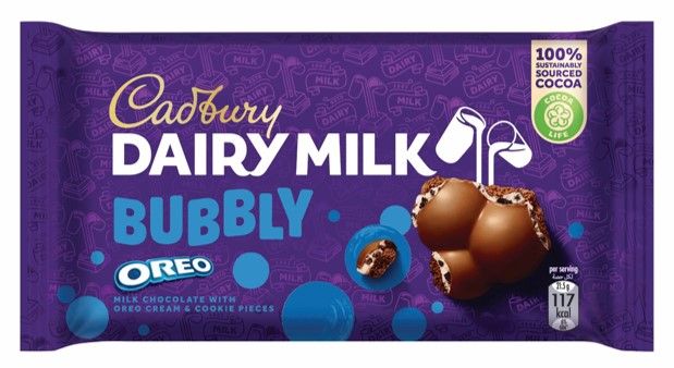 Buy Cadbury Dairy Milk Bubbly Oreo Chocolate Bar 43 Gm Online in Egypt ...