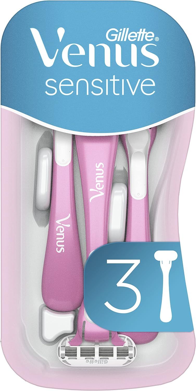 Buy Gillette Venus Sensitive Skin Disposable Razor- Pack of 3 Online in ...