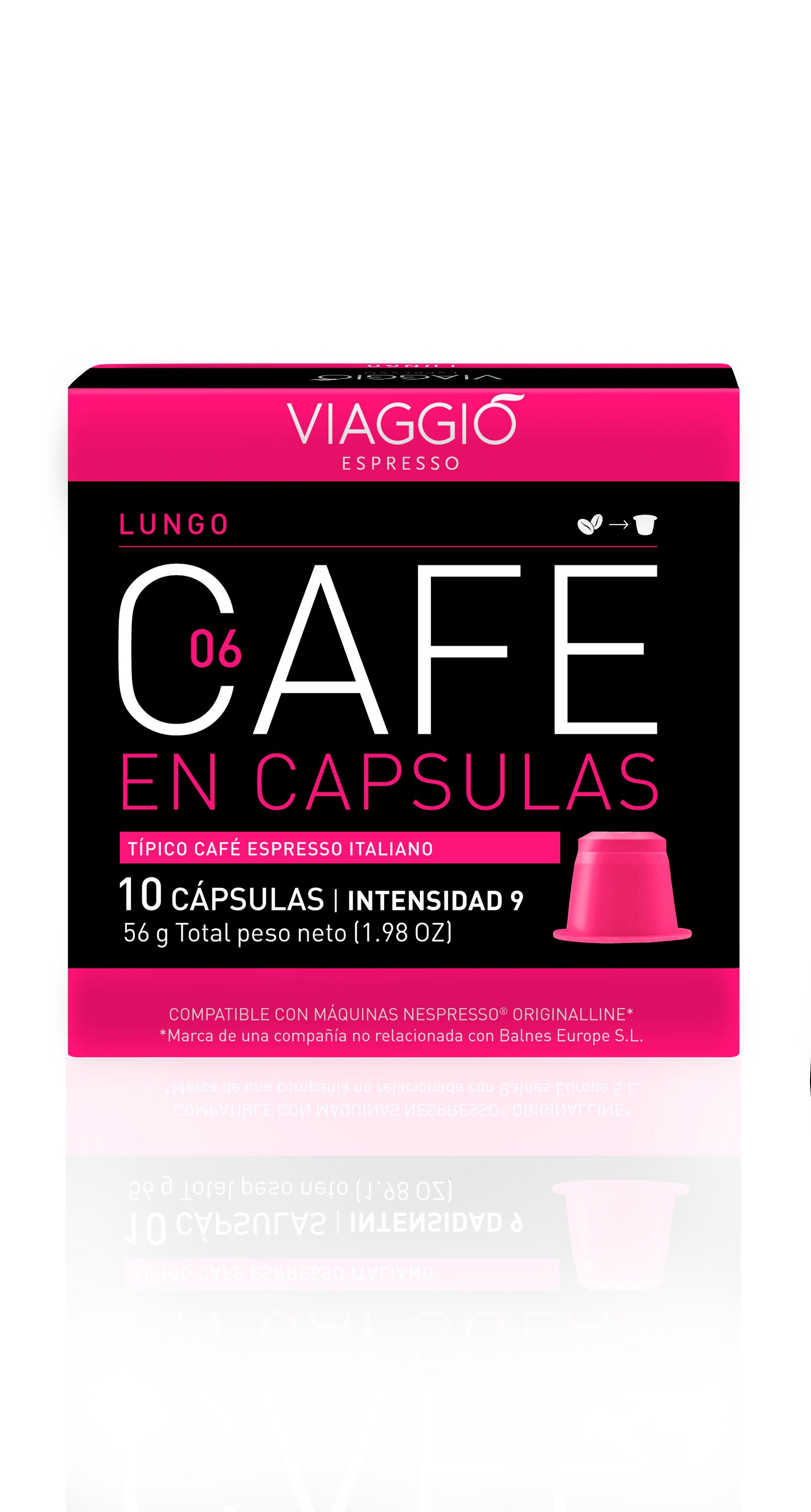 Buy Viaggio Espresso Lungo Coffee Capsule Dark Roast 10 pcs Online in ...