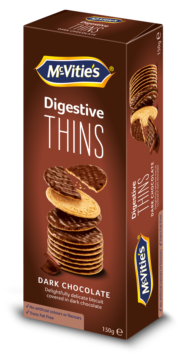 Buy McVities Biscuits Thins Dark Choco 150 Gm Online in Egypt | Talabat ...