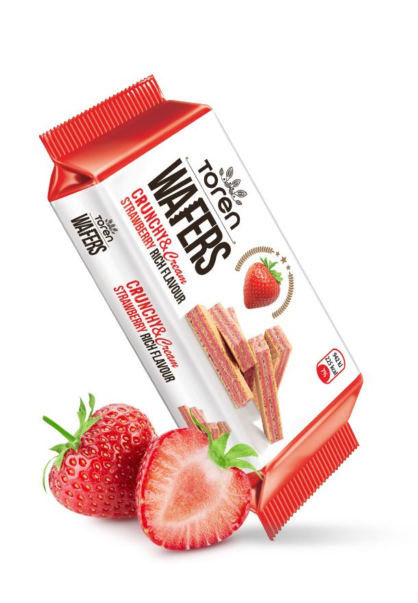 Buy Toren Strawberry Cream Wafer, 55g Online in Egypt | Talabat Egypt