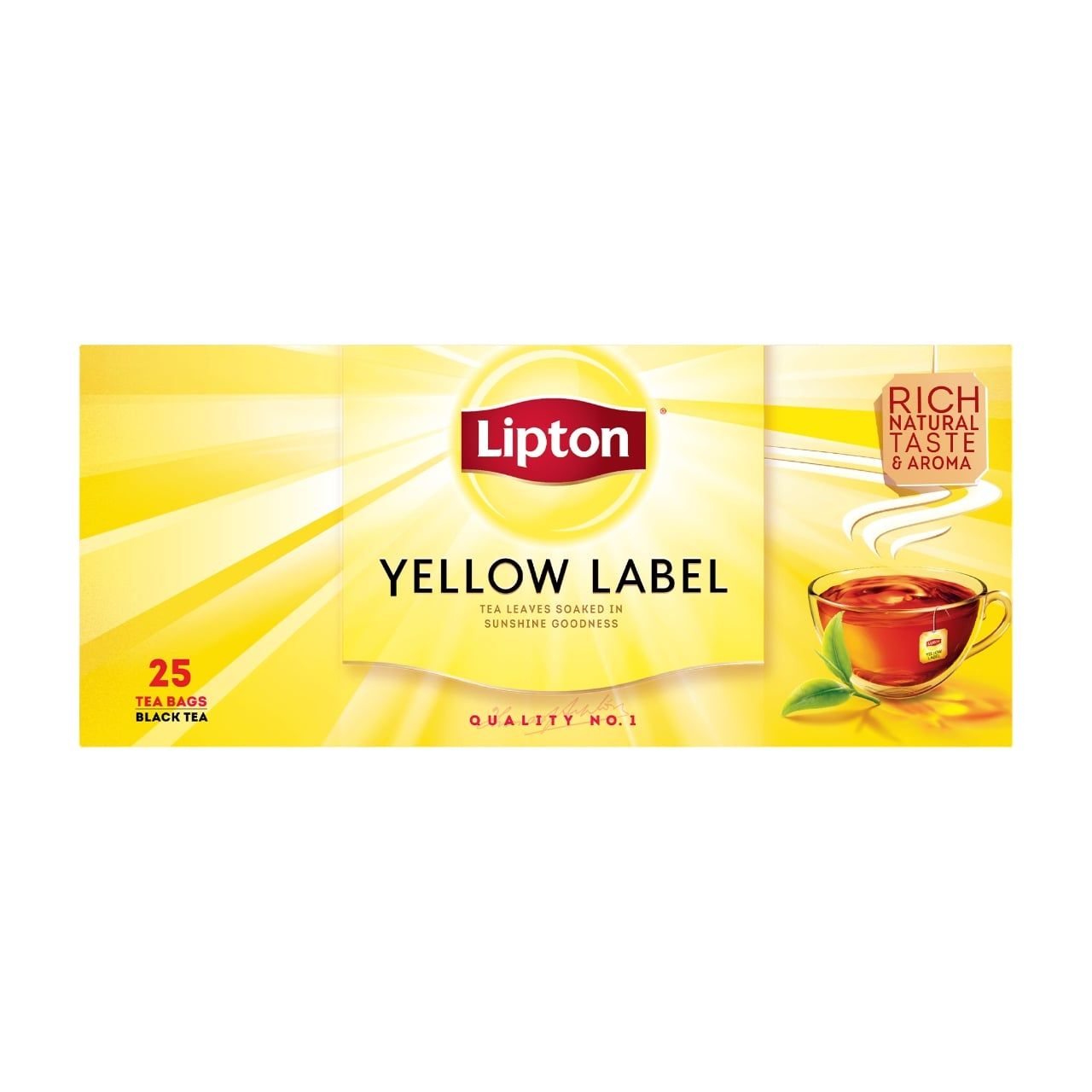 Buy Lipton Yellow Label Black Tea Bags with Sun Dried Tea Leaves Online ...
