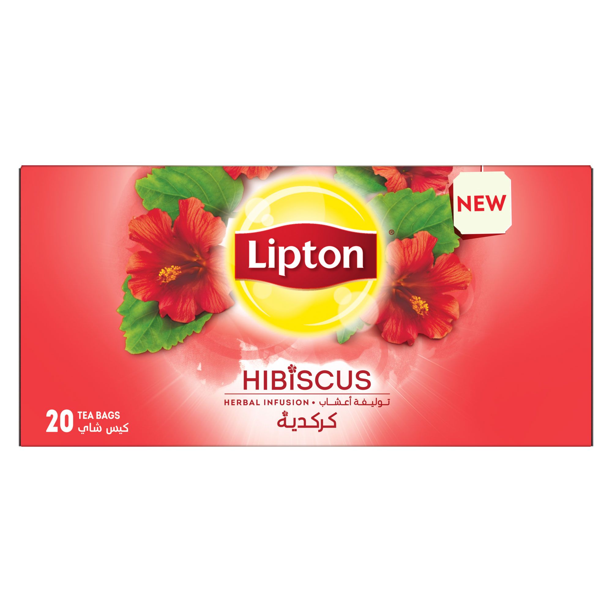 Buy Lipton Hibiscus Herbal Infusion Tea Bags, 20 Tea Bags Online in ...