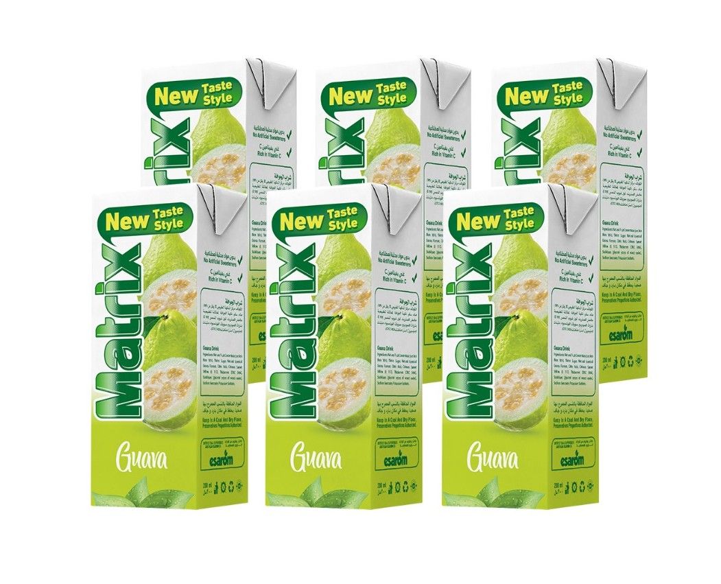 Buy Matrix Guava Juice 200 ml 6 Pack Online in Jordan | Talabat Jordan