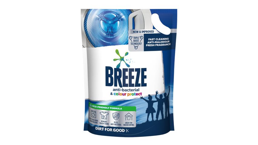 Breeze Liquid Anti-Bacterial & Color Protect Refill Detergent 1.5kg ...