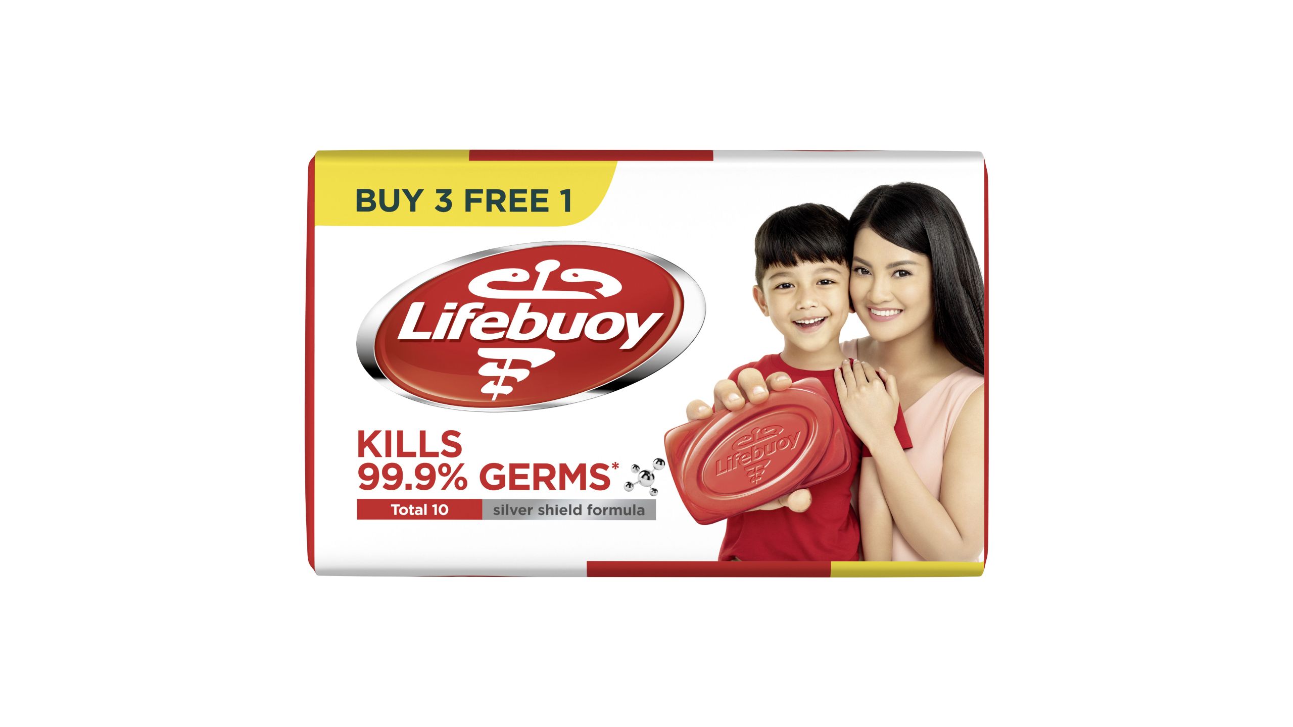 Lifebuoy Bar Total 10 (3+1) 4pcs x 110g delivery near you | foodpanda Malaysia