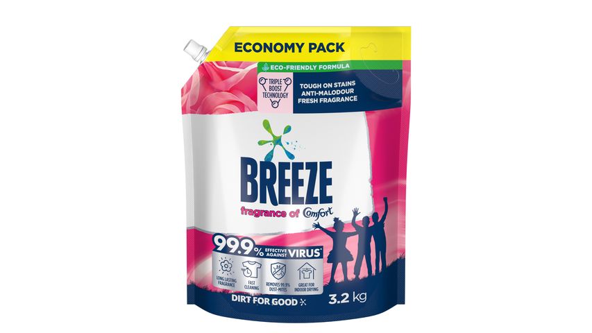 Breeze Liquid Detergent Refill Fragrance of Comfort 3.2kg delivery near ...