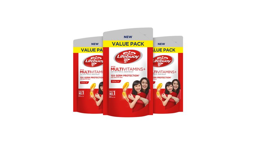 Lifebuoy Body Wash Total 10 Refill Bundle (850ml x 3) delivery near you ...