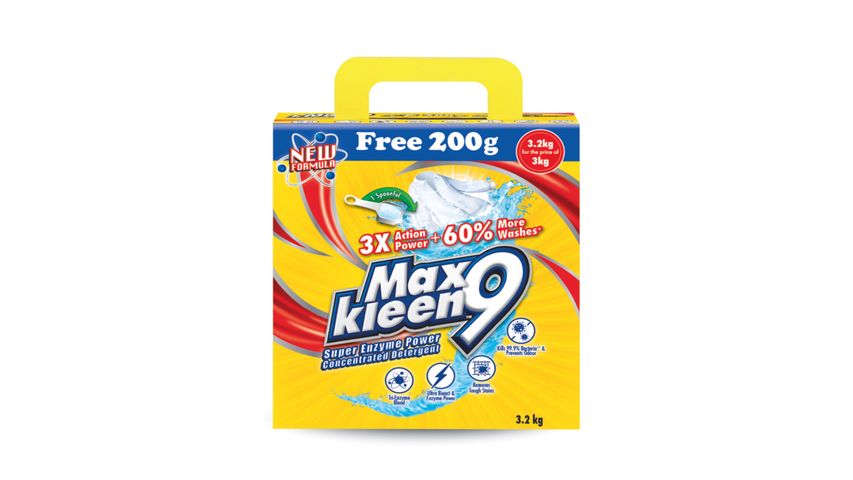 Maxkleen 9 Super Enzyme Powder 3.2kg delivery near you | foodpanda Malaysia