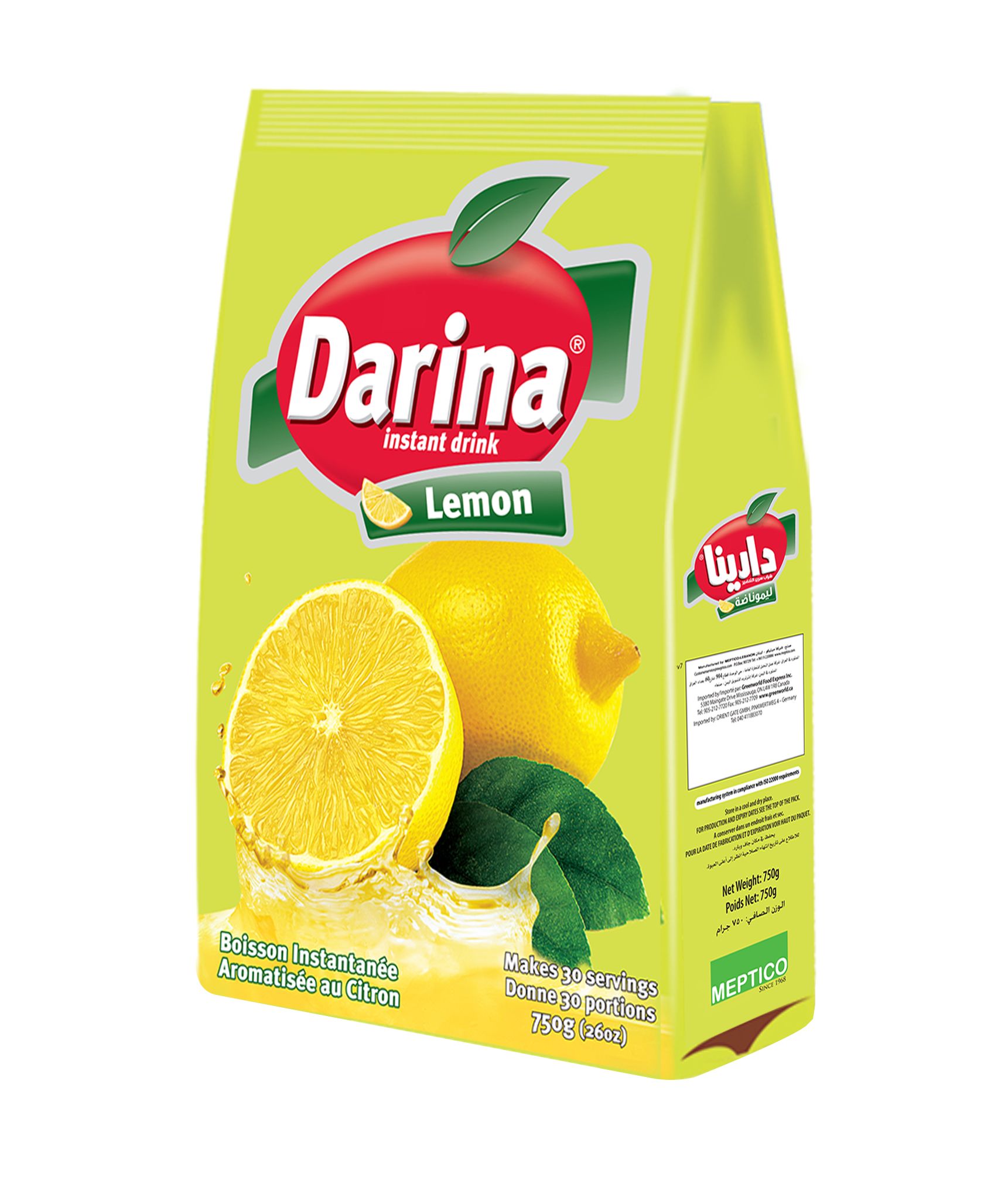Buy Darina Lemonade Instant Drink, 750g Online in Oman | Talabat Oman