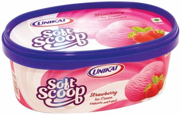 Buy Unikai Strawberry Ice Cream 1 Ltr Online in Oman | Talabat Oman