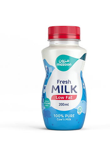 Buy Mazoon Low Fat Milk 200 ml Online in Oman | Talabat Oman