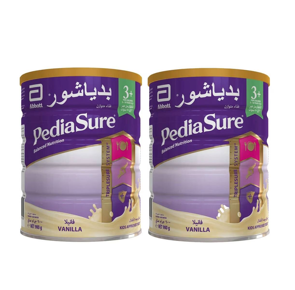 Buy Pediasure 3+ Vanilla Complete Drink Powder (3-10 Years), 2x900g ...