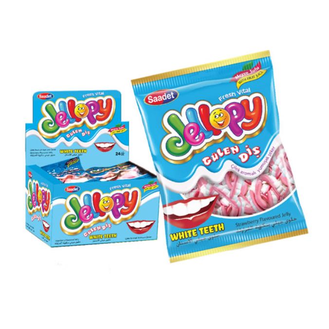 Buy Saadet Jellopy Teeth Jelly 20gm X 24pcs Online in Oman | Talabat Oman