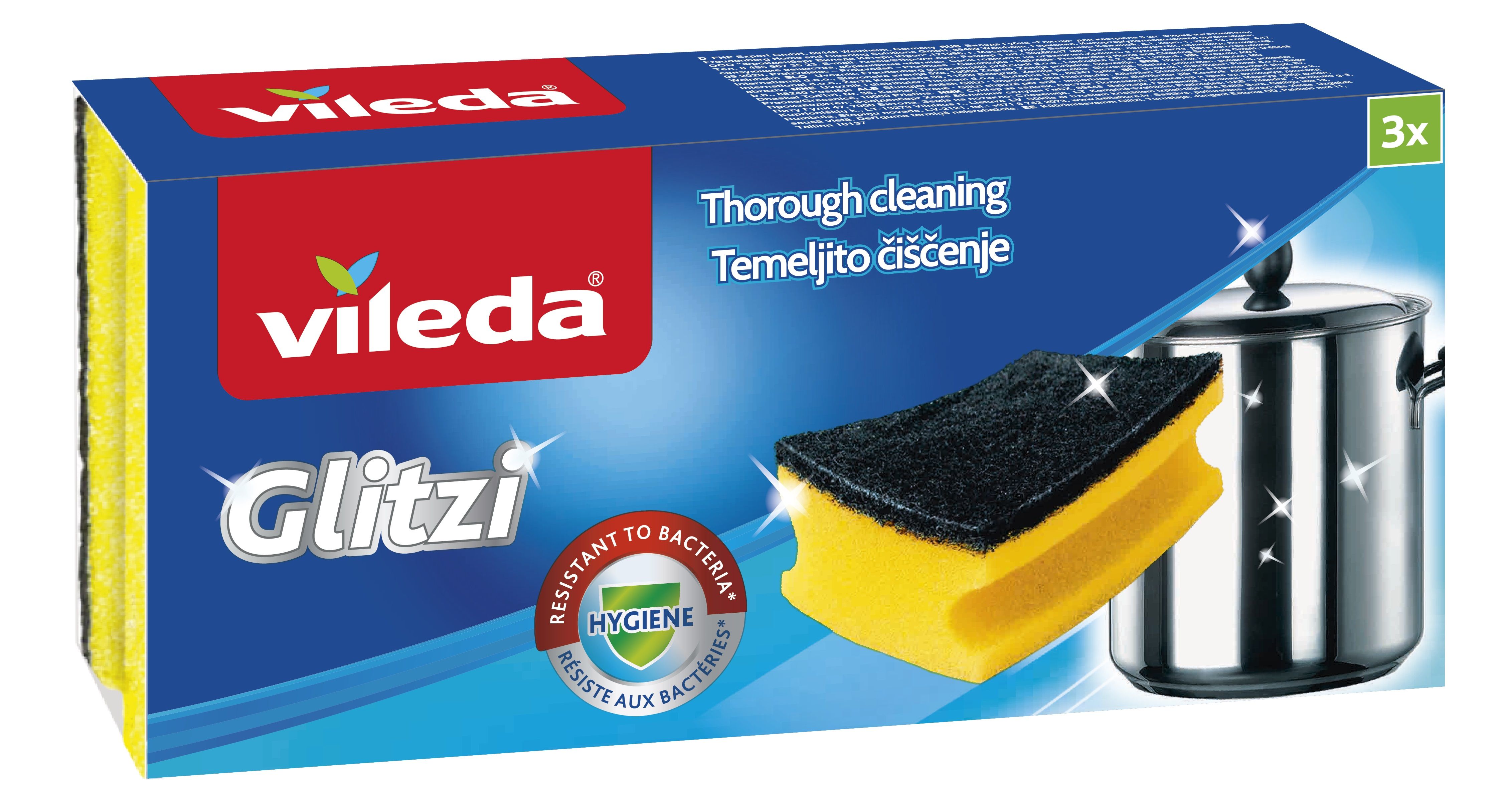 Buy Vileda Glitzi Sponge Scourer, 3 Pieces Online in Bahrain | Talabat ...