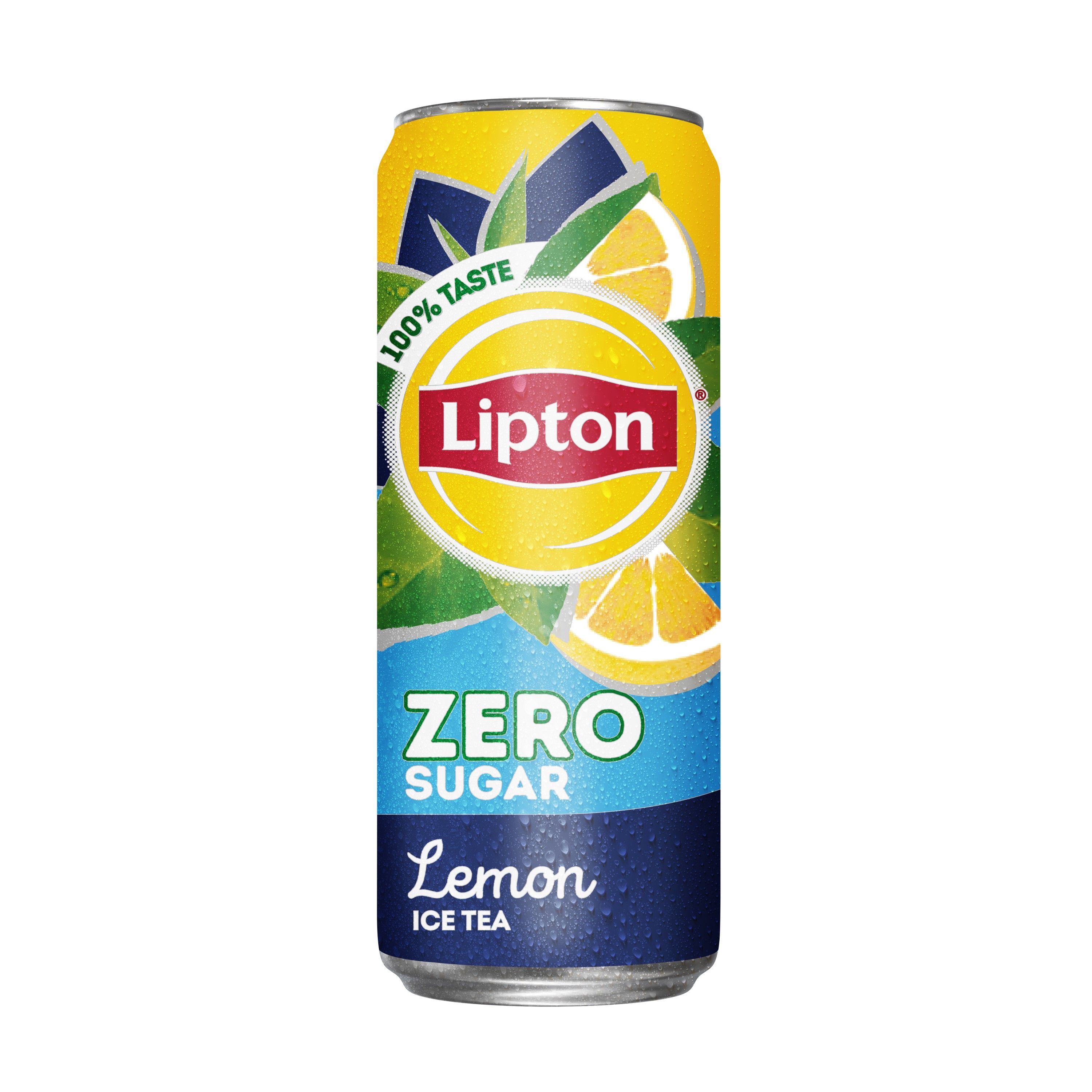 Buy Lipton Lemon Zero Sugar Ice Tea Can, 320ml Online in Oman | Talabat ...