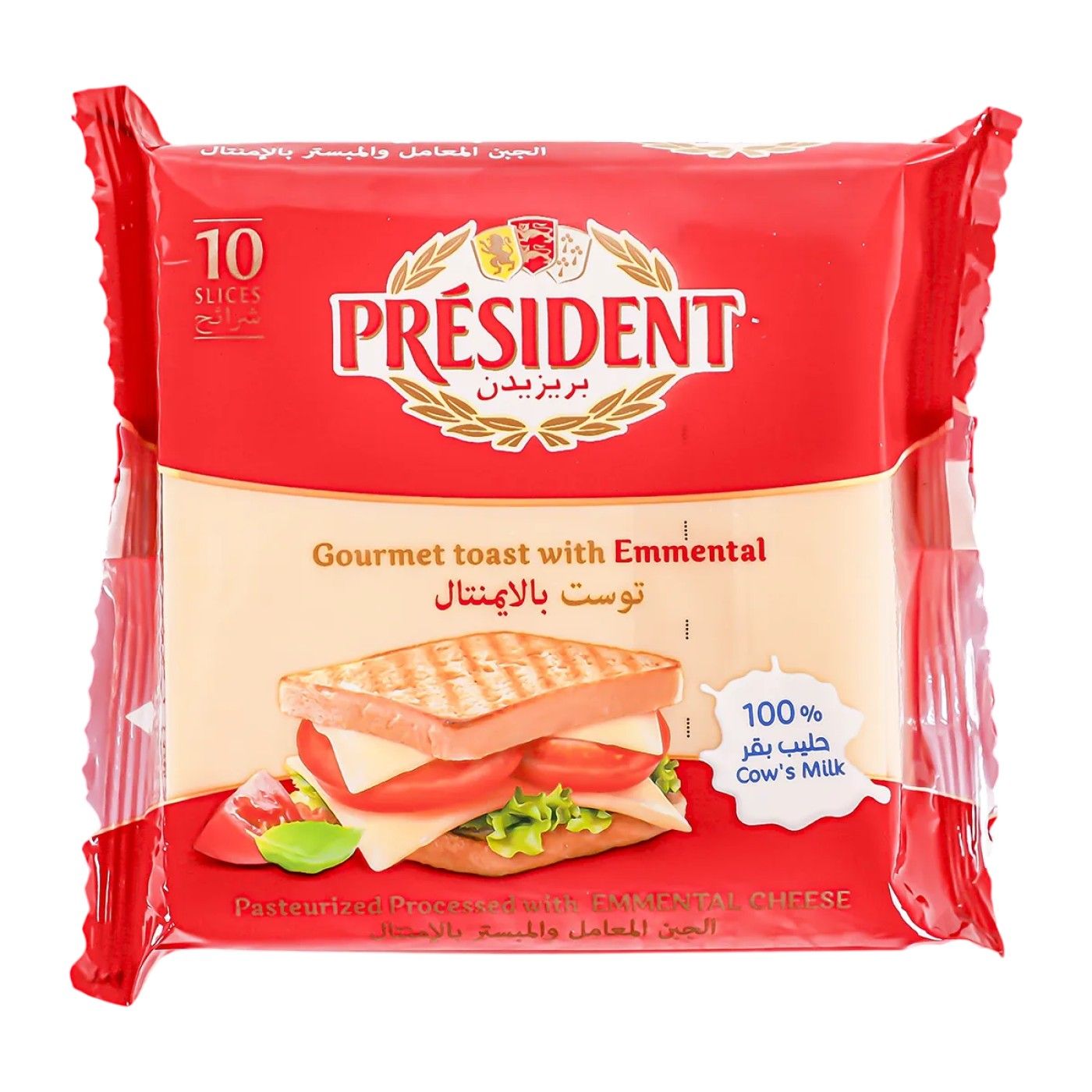 Buy President Cheese 10 Slices Toast with Emmental, 200g Online in ...