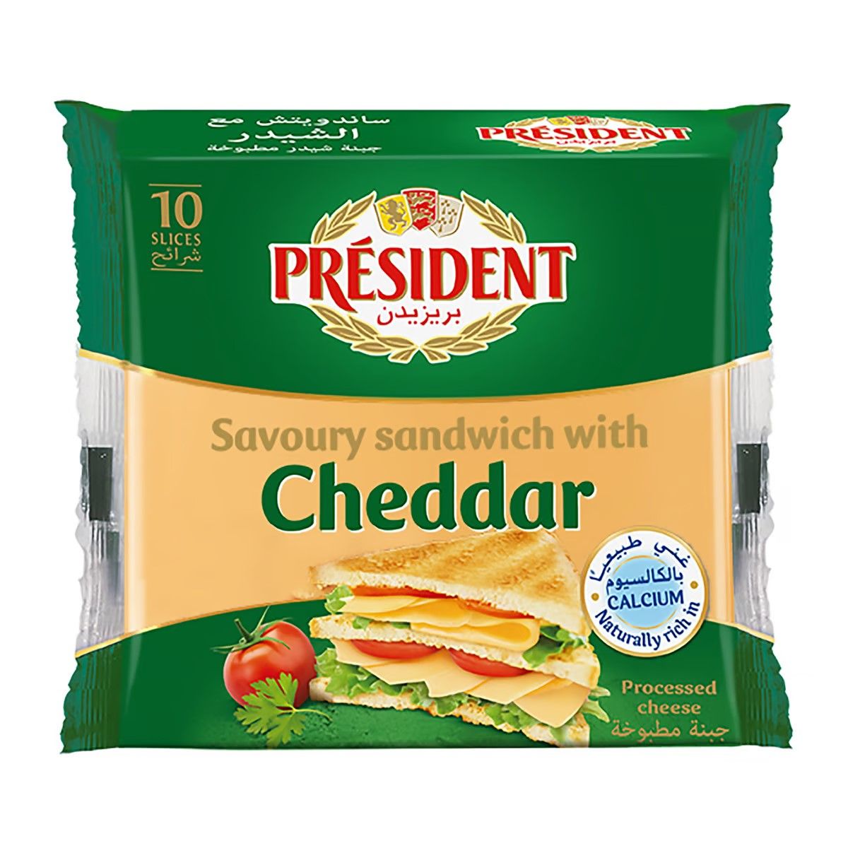 Buy President Savoury Sandwich Cheddar Cheese Slice, 200g Online in ...