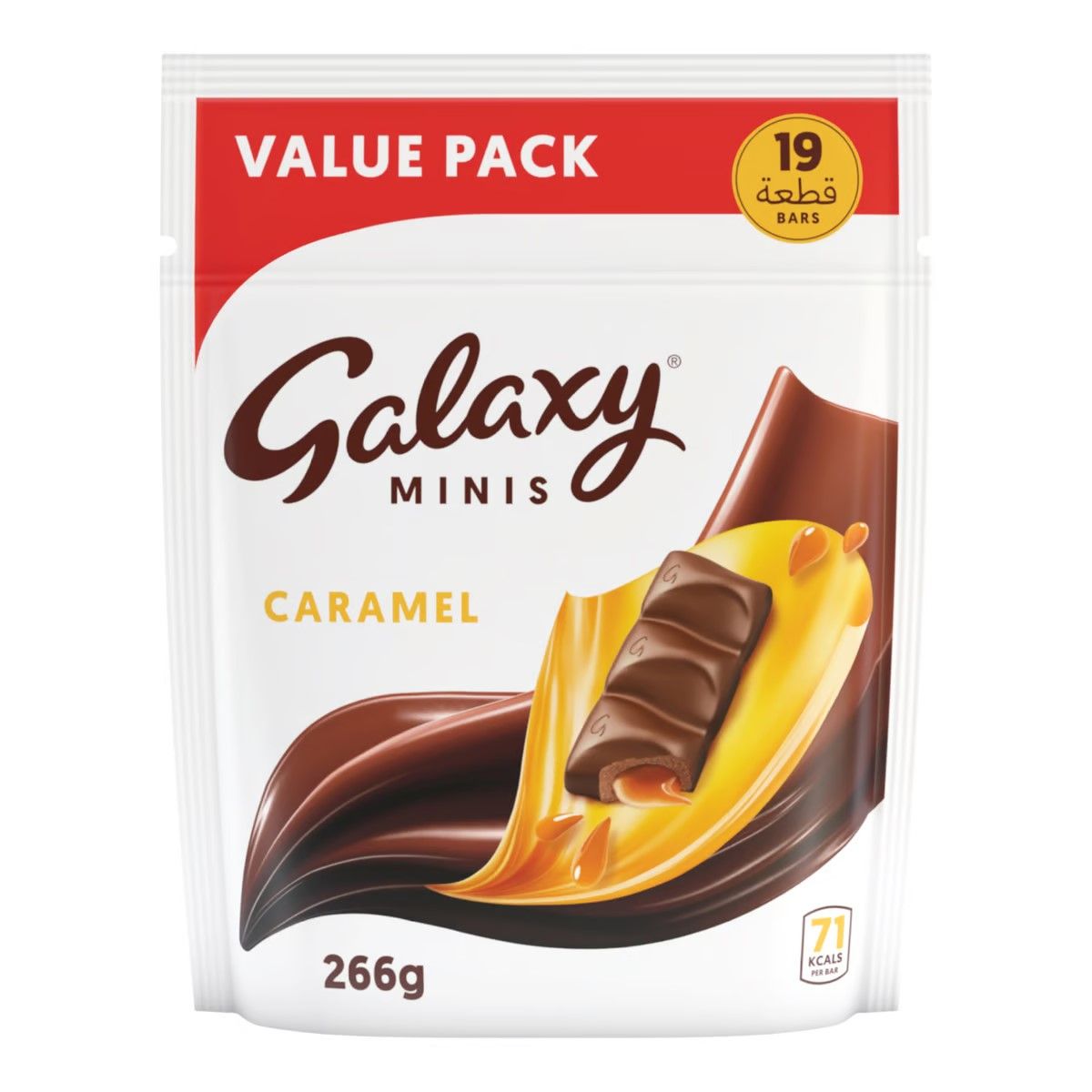 Buy Galaxy Minis Caramel Chocolate Value Pack, 19 Pieces, 266g Online in Kuwait | Talabat Kuwait