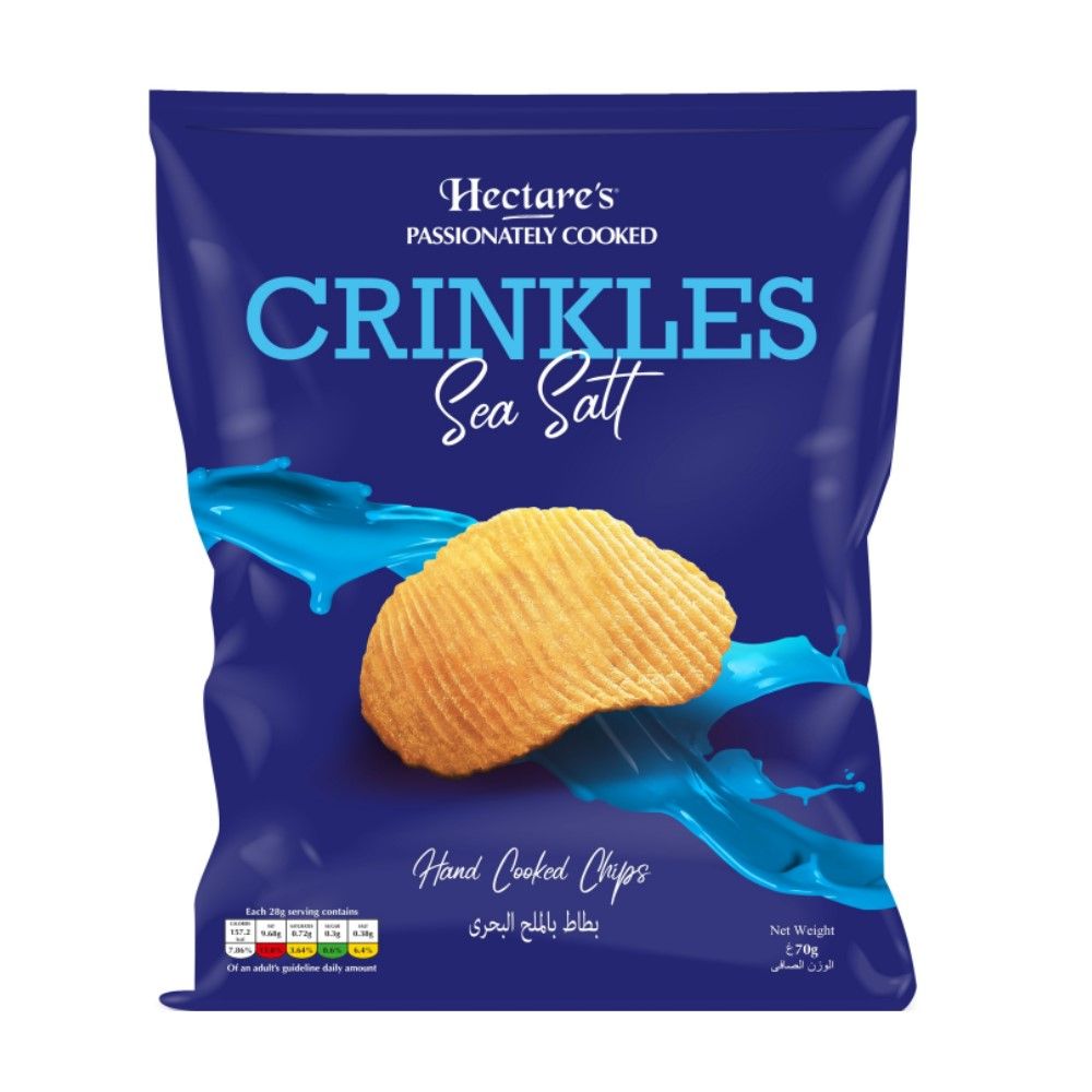 Buy Hectare's Crinkles Sea Salt Chips, 70g Online in Kuwait | Talabat ...