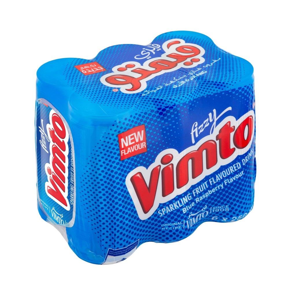 Buy Vimto Blue Raspberry Flavoured Drink, 6x250ml Online in UAE ...