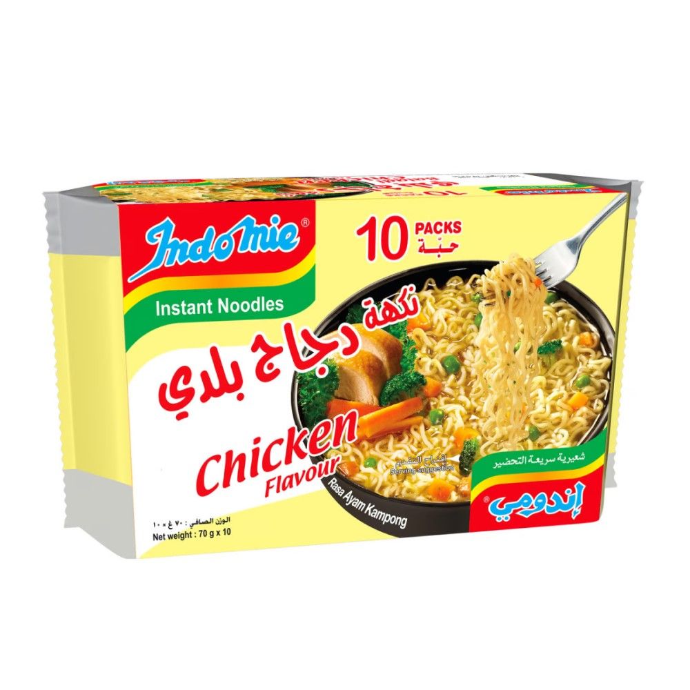 Buy Indomie Chicken 70 g x 10 pcs Online in Bahrain | Talabat Bahrain