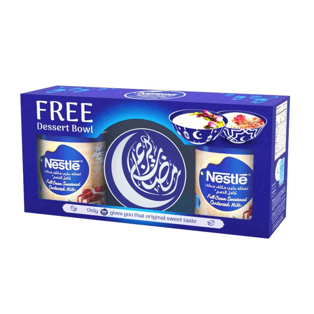 Buy Nestle Full Cream Sweetened Condensed Milk, 2x370g+ Free Bowl ...