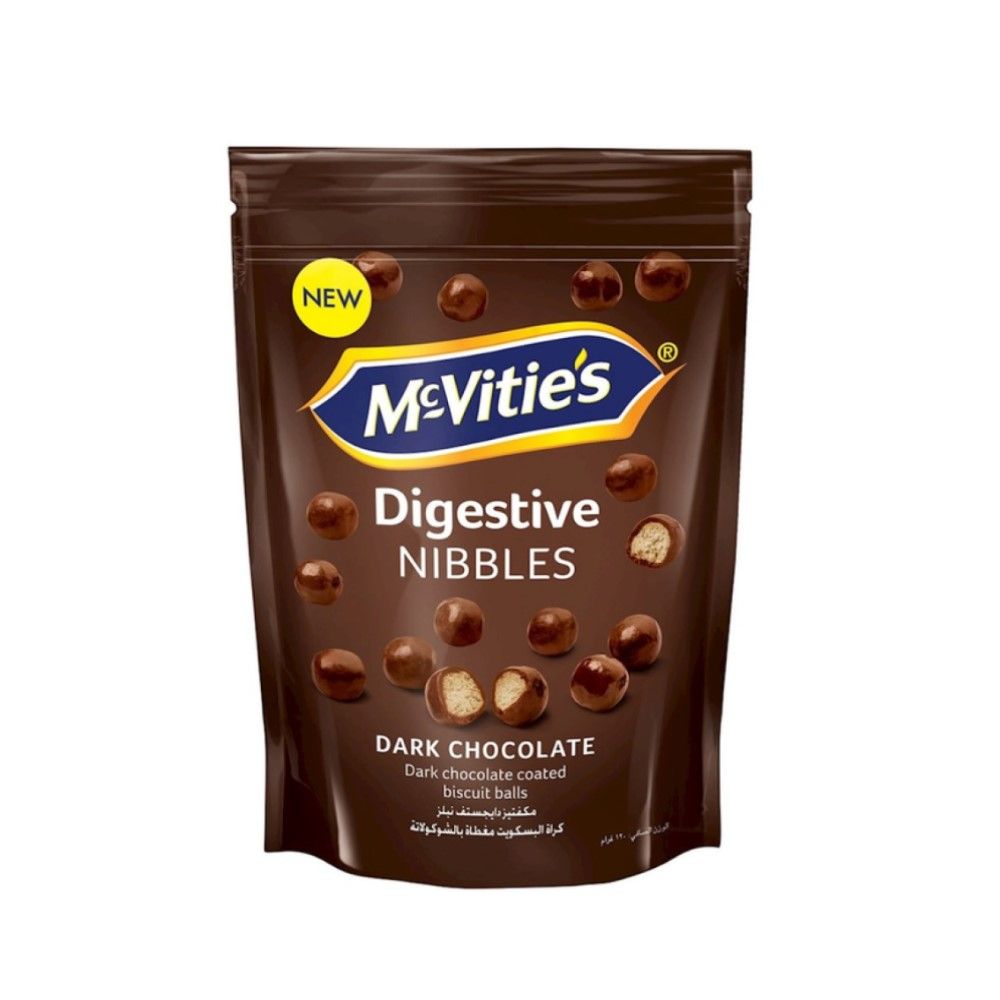 Buy McVitie's Digestive Nibbles Dark Chocolate Biscuit Balls, 110g ...