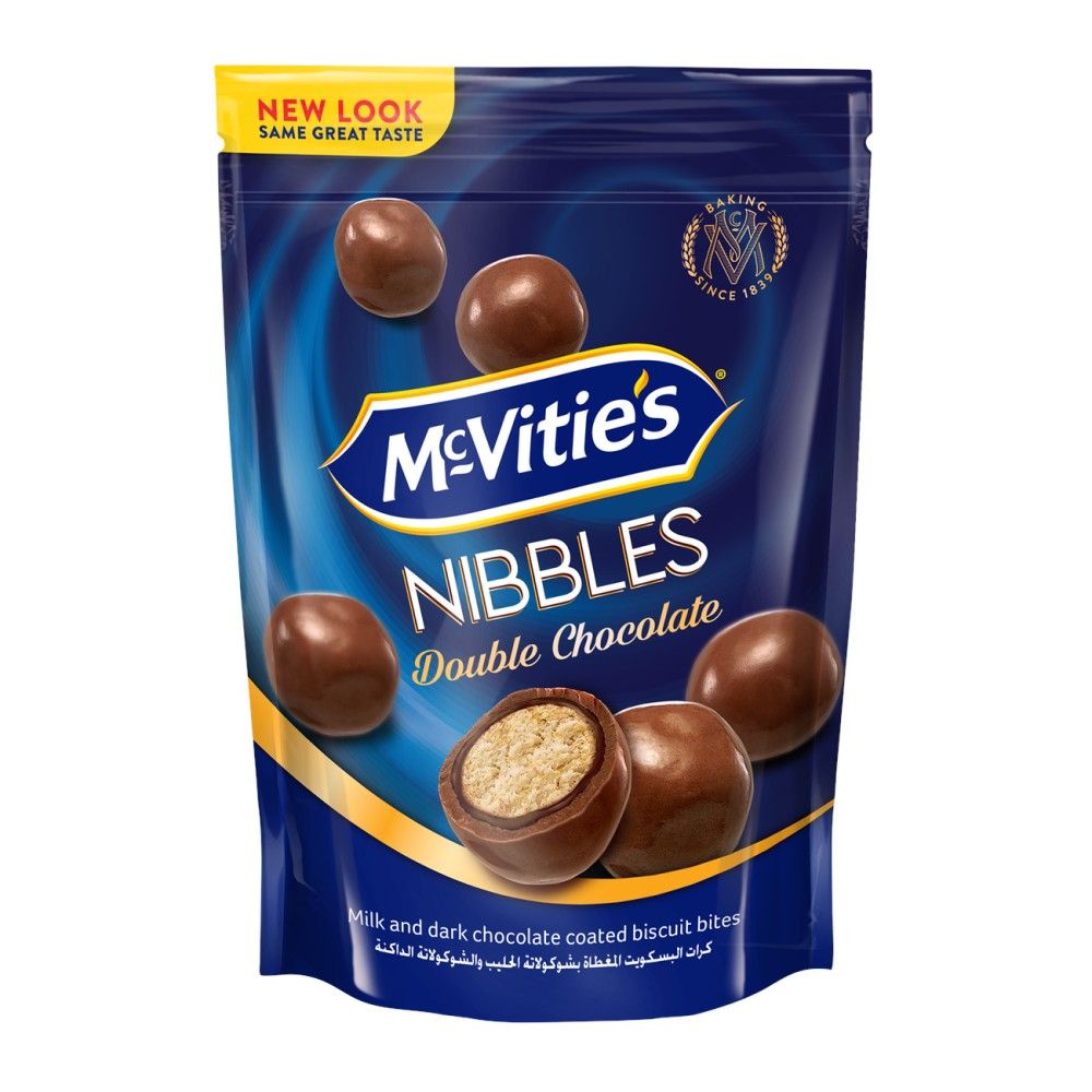 Buy McVitie's Digestive Nibbles Double Chocolate Biscuit Balls, 120g ...