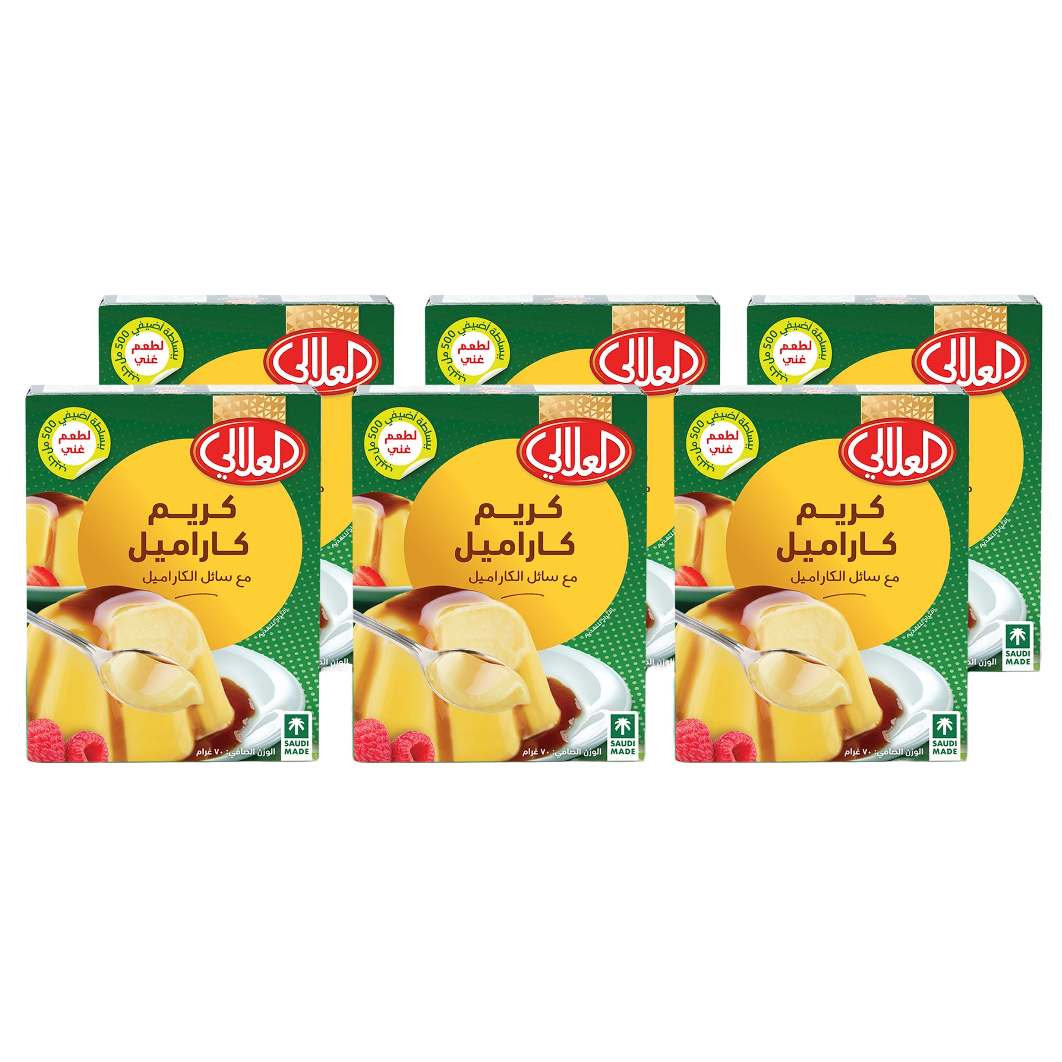 Buy Al Alali Creme Caramel with Caramel Topping, 6x70g Online in Oman ...