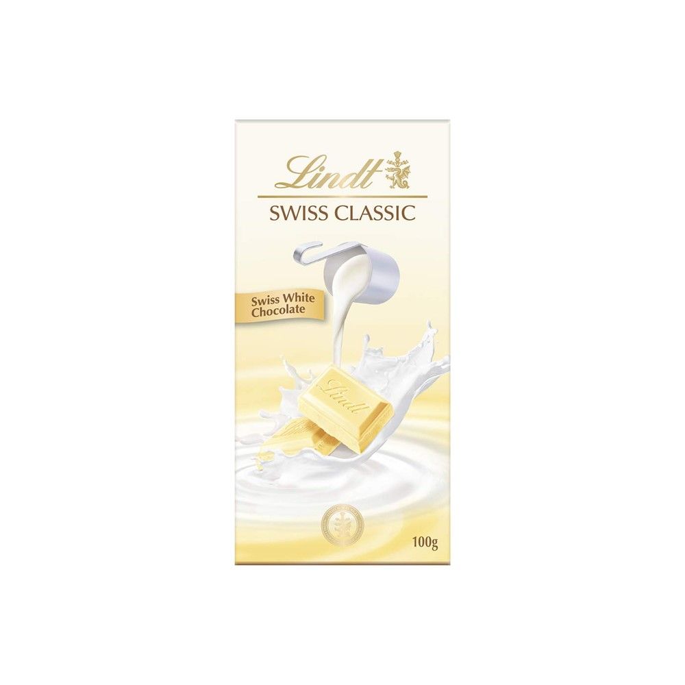 Buy Lindt Swiss Classic White Chocolate, 100g Online in Oman | Talabat Oman