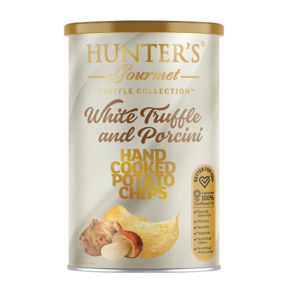 Buy Hunter's Gourmet Hand Cooked Potato Chips White Truffle & Porcini ...