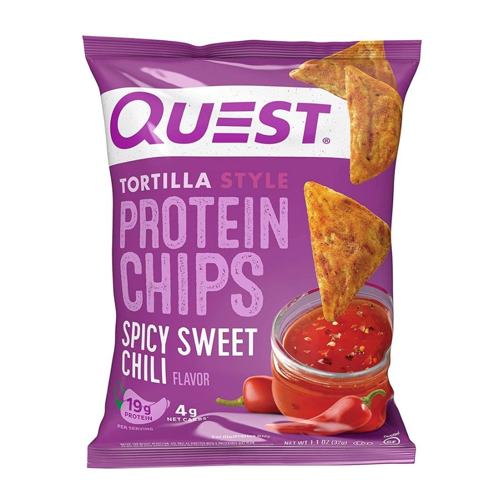 Buy Quest Spicy Sweet ChilLi Flavor Tortilla Style Protein Chips, 32g ...