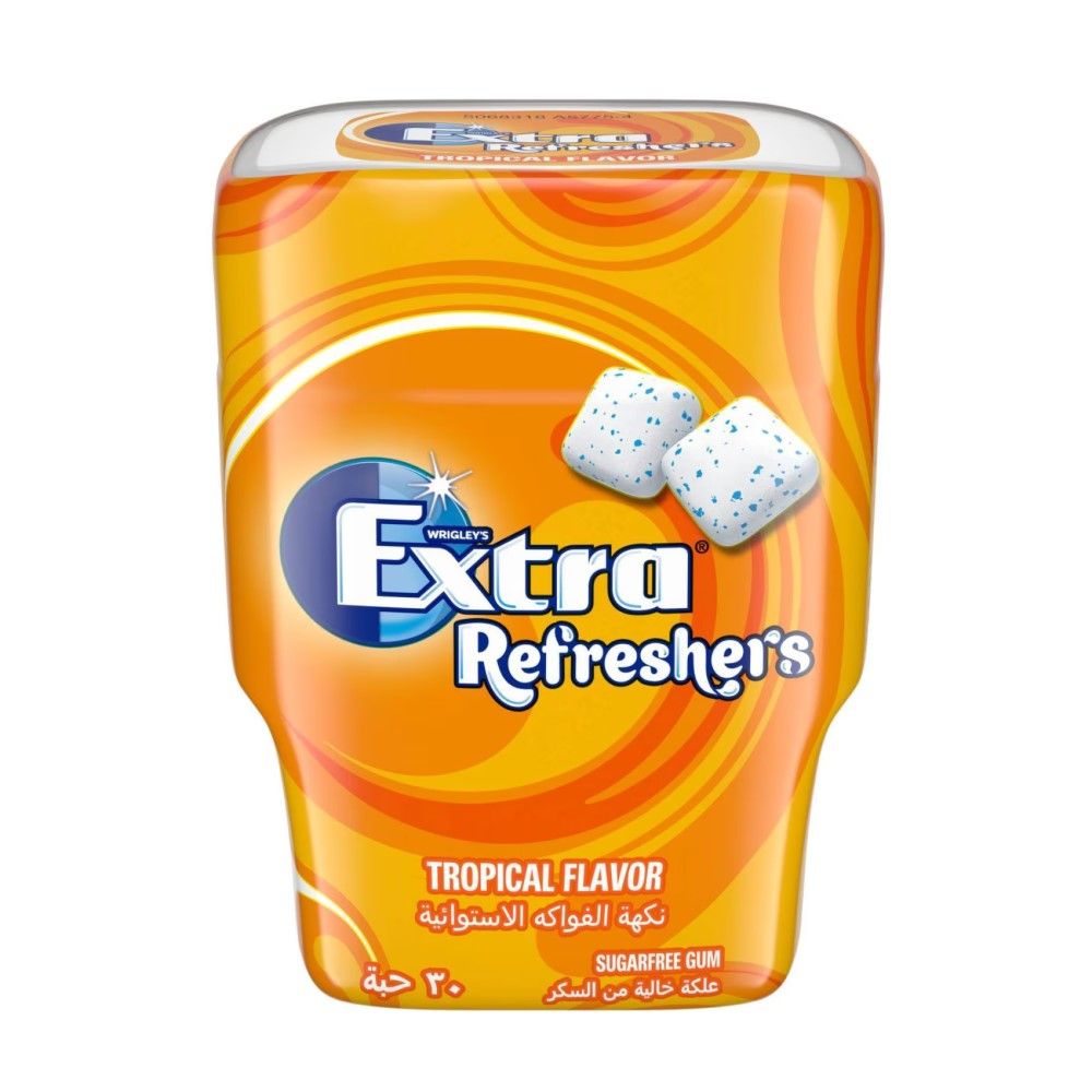 Buy Extra Refreshers Sugarfree Tropical Flavor Gum, 67g Online in UAE ...