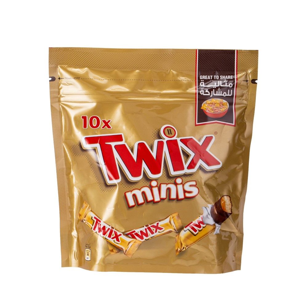 Buy Twix Minis Chocolate Pouch, 10 Pieces, 200g Online in Jordan ...