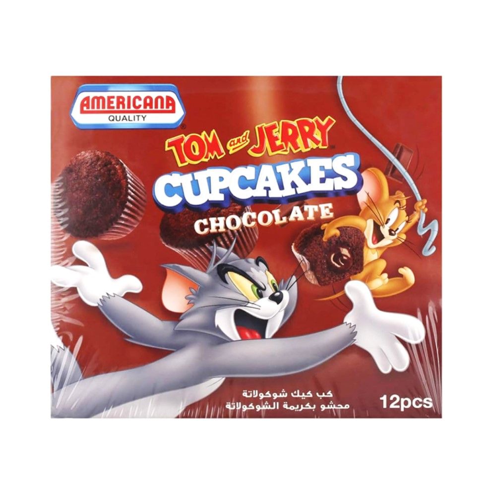 Buy Americana Tom & Jerry Chocolate Cream Filled Chocolate Cupcake ...