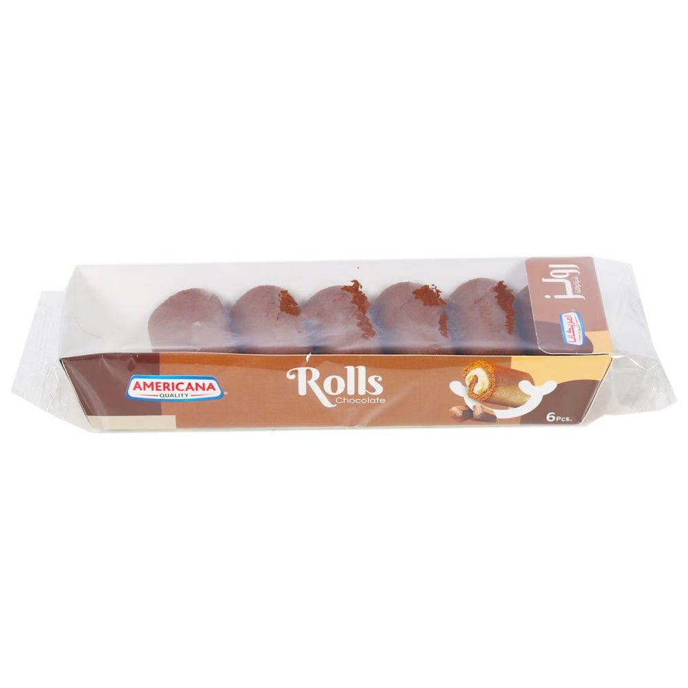 Buy Americana Chocolate Mini Cake Rolls, 6 Pieces, 120g Online in ...