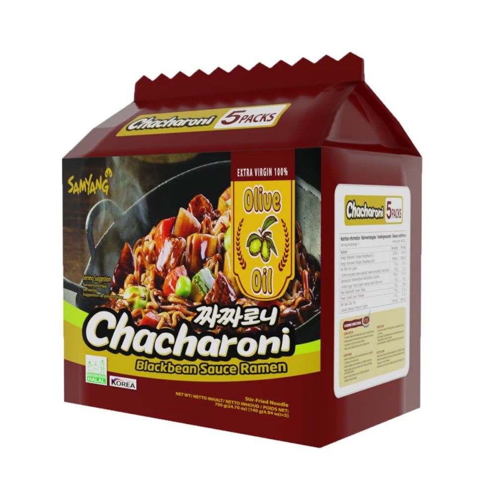 Buy Samyang Chacharoni Blackbean Sauce Ramen Stir Fried Noodles, 5x140g ...