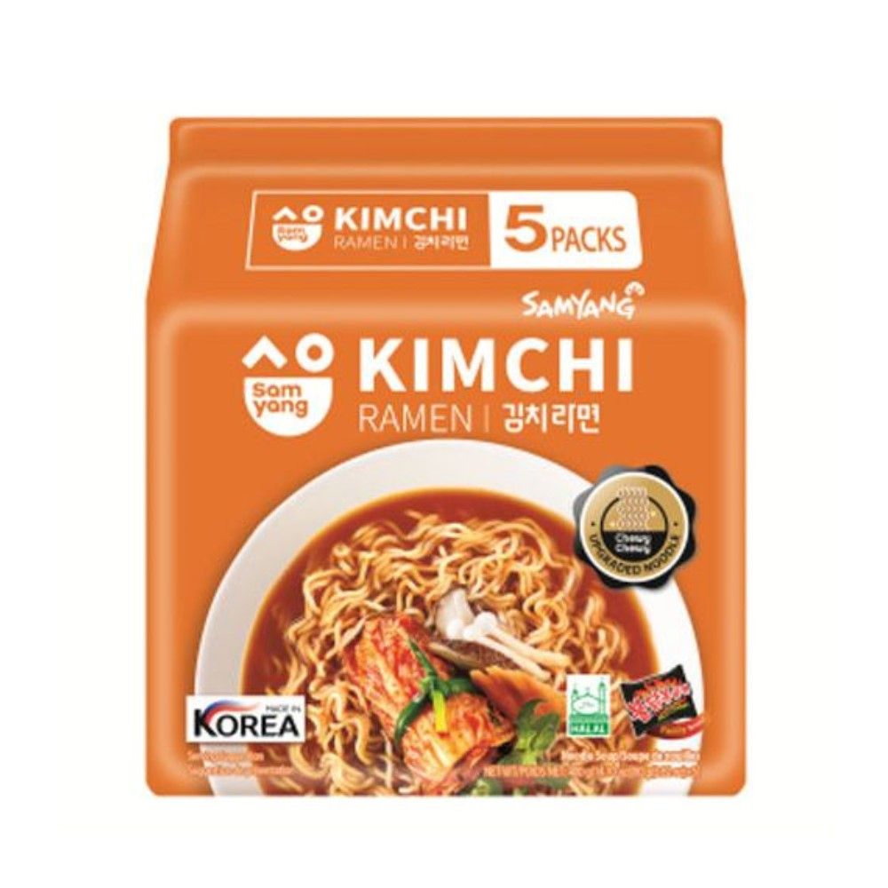 اشترِ Samyang Kimchi Ramen Flavor 80 جم × 5 قطع أونلاين في Kuwait ...