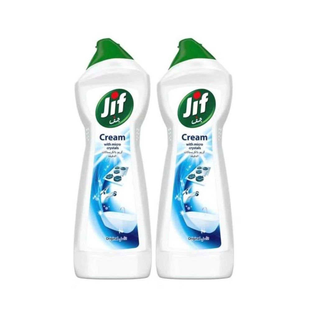 Buy Jif Original with Micro Crystals Cream Cleaner, 2x500ml Online in ...
