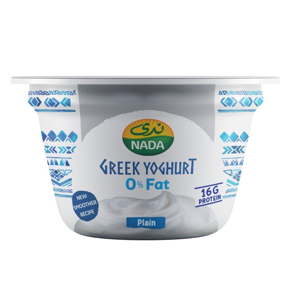 Buy Nada 0% Fat Plain Greek Yoghurt, 160g Online in Kuwait | Talabat Kuwait