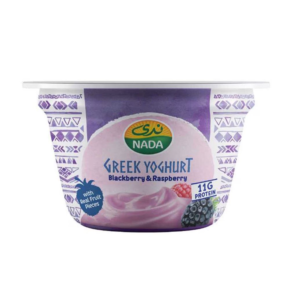 Buy Nada Blackberry & Raspberry Greek Yoghurt, 160g Online in UAE ...