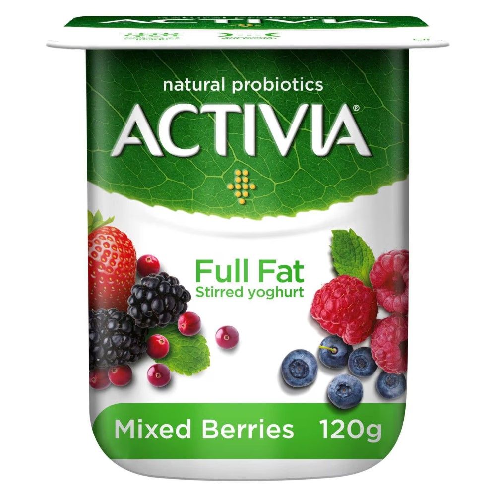 Buy Activia Full Fat Mixed Berries Stirred Yoghurt, 120g Online in ...