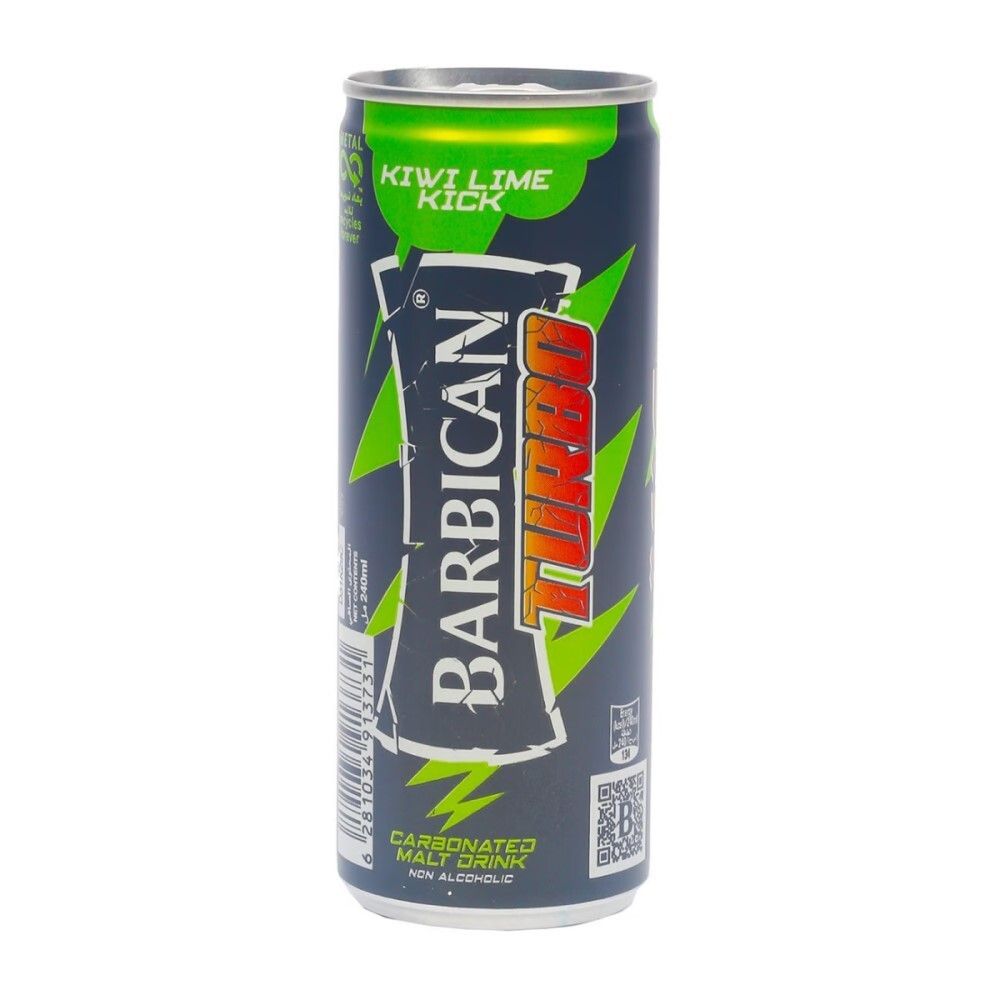 Buy Barbican Turbo Kiwi Lime Malt Drink Can, 240ml Online in Bahrain ...