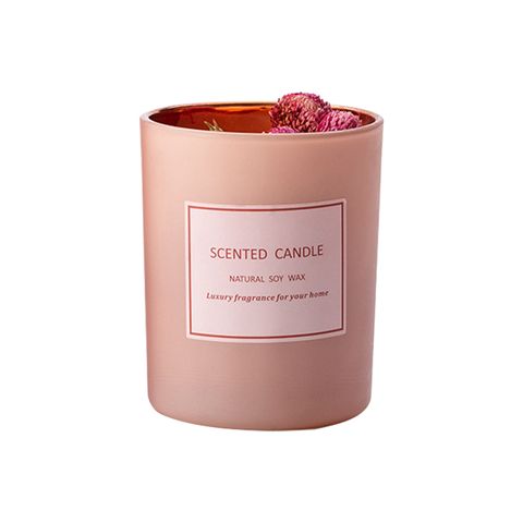 【Mass】粉色浪漫香氛蠟燭禮盒-玫瑰 360g 台湾交货 | 食物熊猫