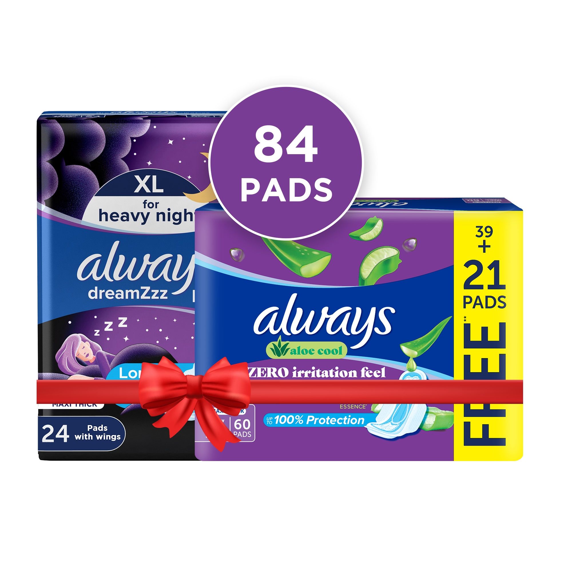 Buy Always Large With Wings Sanitary Pads 60 Count+ Always Night Maxi ...