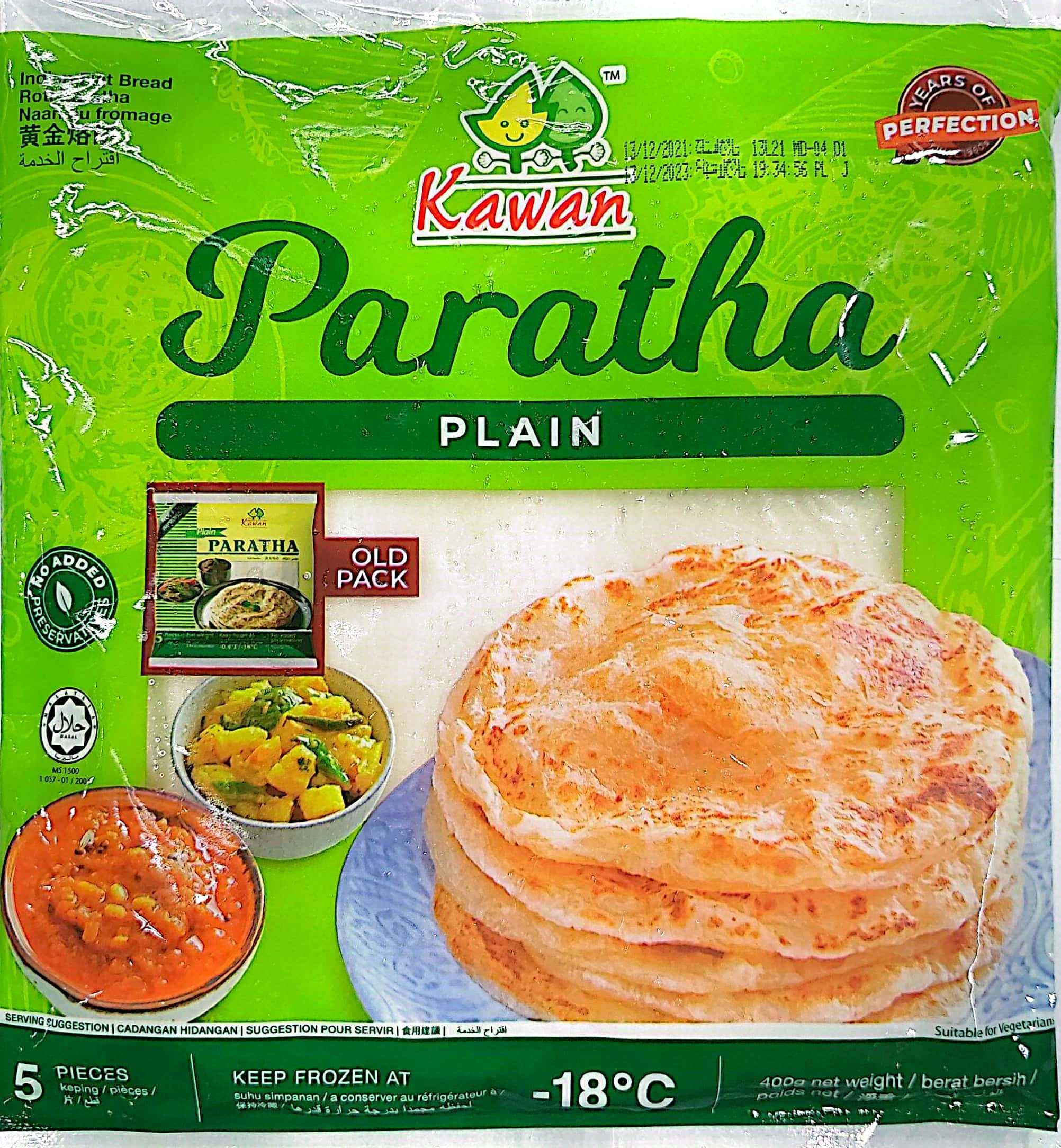 Buy Kawan Frozen Paratha Plain 400G Online in Oman | Talabat Oman