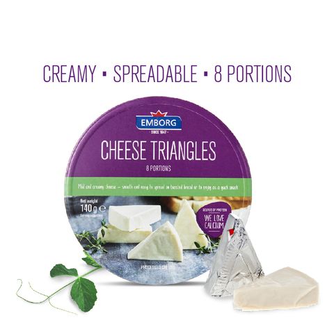 Emborg Processed Cheese Triangles 140g delivery near you | foodpanda ...