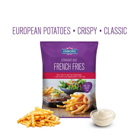Buy Emborg Straight Cut Fries 1kg from Pandamart(Cheras) online in Cheras